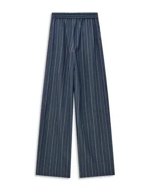 Emporio Armani Oversized Printed Jacquard Denim Trousers