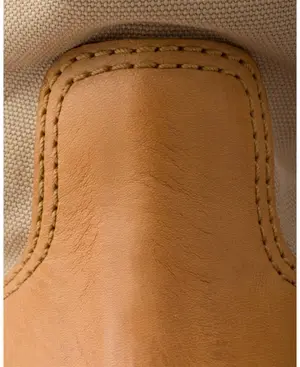 Prada Leather And Canvas Boots