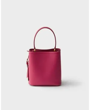 Prada Panier Mini Saffiano Leather Bag - Pink