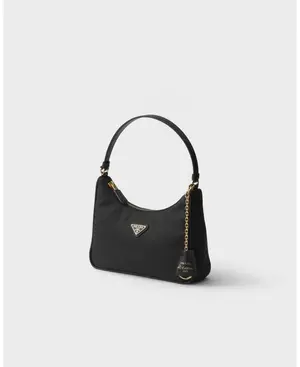 Prada Re-edition 2005 Re-nylon And Saffiano Mini Bag - Matta Black
