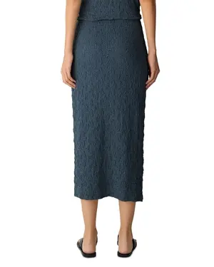 Eileen Fisher Textured Straight Midi Skirt