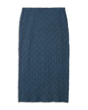 Eileen Fisher Textured Straight Midi Skirt