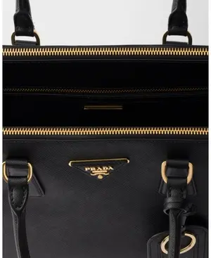 Prada Galleria Saffiano Leather Large Bag - Black