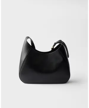 Prada Boogie Large Leather Bag - Black