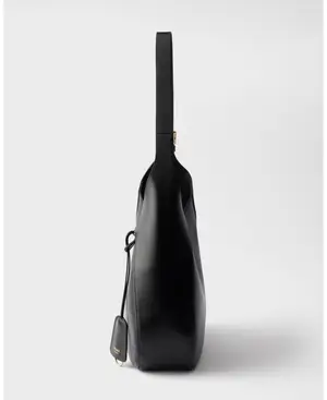 Prada Boogie Large Leather Bag - Black