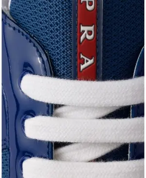 Prada Patent Leather And Technical Fabric America's Cup Sneakers