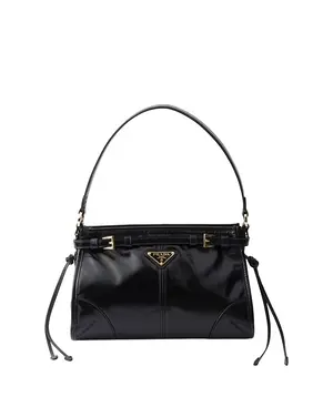 Prada Bonnie Small Leather Handbag - Black