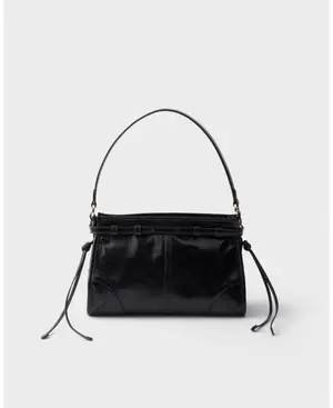 Prada Bonnie Small Leather Handbag - Black