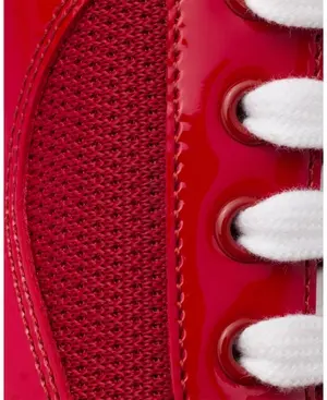 Prada Patent Leather And Technical Fabric America's Cup Sneakers