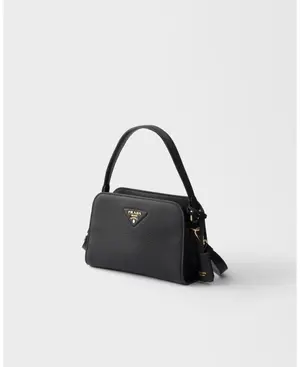 Prada Leather Mini Handbag - Black