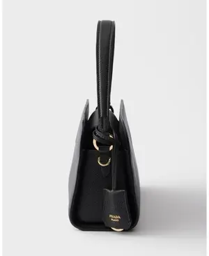 Prada Leather Mini Handbag - Black