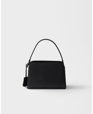Prada Leather Mini Handbag - Black