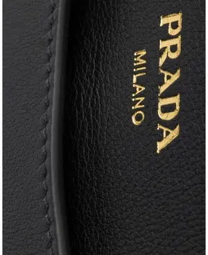 Prada Prelude Medium Leather Handbag - Black
