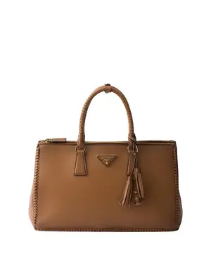 Prada Galleria Large Leather Bag - Brown