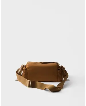 Prada Explore Small Re-nylon And Leather Shoulder Bag - Brown