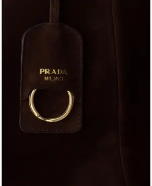 Prada Carry Medium Suede Bag