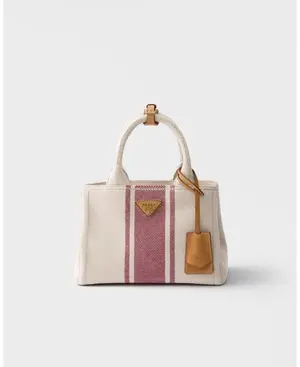 Prada Jardiniere Small Cotton Canvas Bag