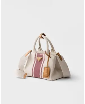 Prada Jardiniere Small Cotton Canvas Bag
