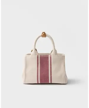Prada Jardiniere Small Cotton Canvas Bag