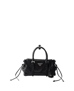 Prada Bonnie Small Leather Bag - Black