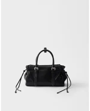 Prada Bonnie Small Leather Bag - Black