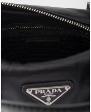 Prada Bonnie Small Leather Bag - Black