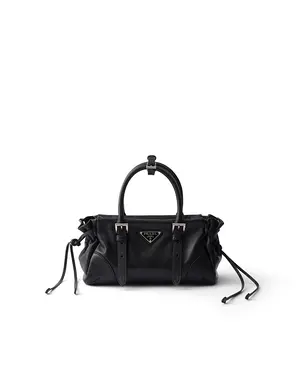 Prada Bonnie Small Leather Bag - Black