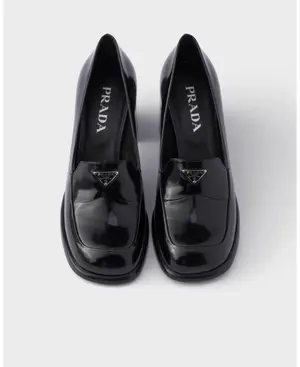 Prada Brushed Leather Loafers