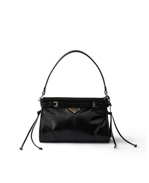 Prada Bonnie Small Leather Handbag - Black