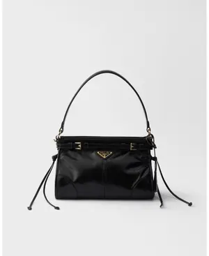 Prada Bonnie Small Leather Handbag - Black
