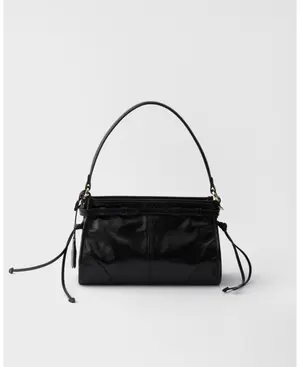 Prada Bonnie Small Leather Handbag - Black