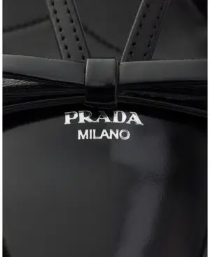Prada Brushed Leather Slingback Pumps