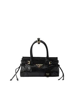 Prada Bonnie Leather Mini Bag - Black