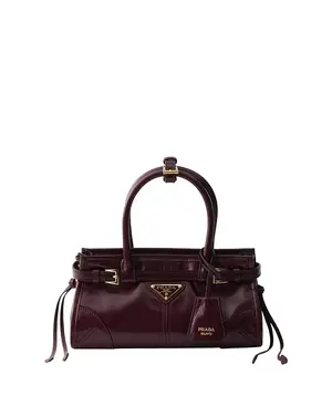 Prada Bonnie Leather Mini-bag - Burgundy