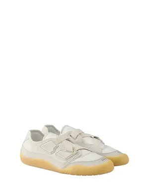 Prada Speedrock Leather And Mesh Fabric Sneakers - Grey