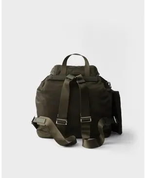Prada Medium Quilted Re-nylon Backpack With Saffiano Leather Trim