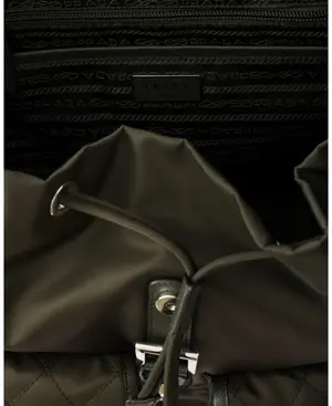 Prada Medium Quilted Re-nylon Backpack With Saffiano Leather Trim