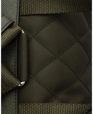 Prada Medium Quilted Re-nylon Backpack With Saffiano Leather Trim