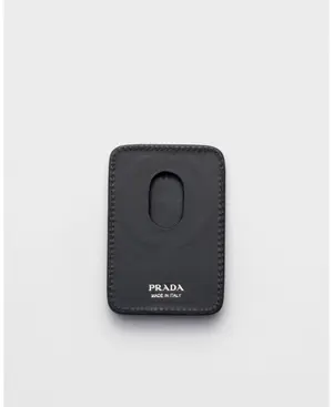Prada Saffiano Leather Card Holder - Black