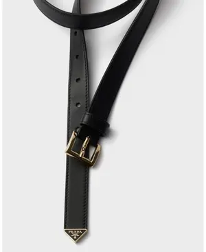 Prada Leather Belt - Black