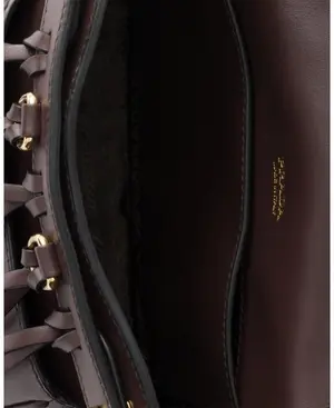 Prada Corsaire Corduroy And Leather Mini Shoulder Bag - Brown