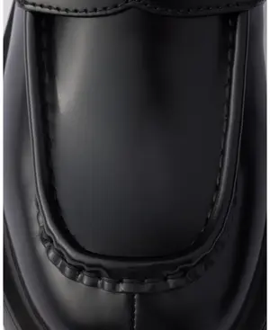 Prada Brushed Leather Loafers With Lug Sole