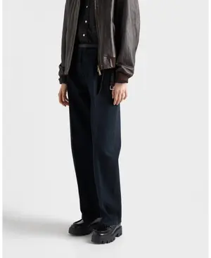 Prada Brushed Leather Loafers