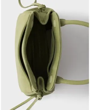 Prada Carry Mini Suede Handbag - Green