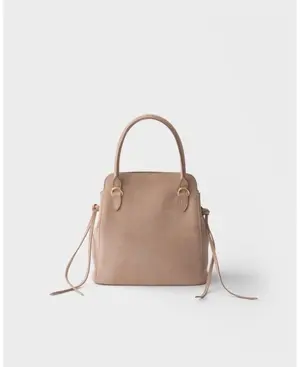 Prada Mini Suede Handbag - Powder