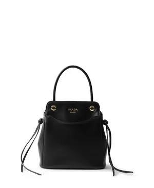 Prada Mini Leather Handbag - Black