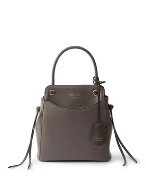 Prada PRADA Mini Leather Handbag Clay