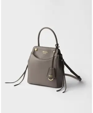Prada Mini Leather Handbag - Clay