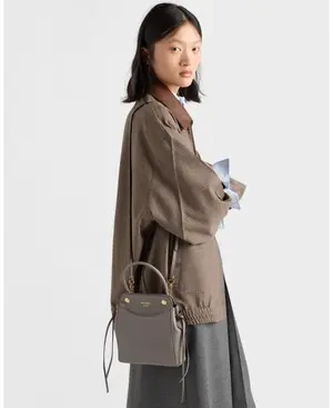 Prada Carry Mini Leather Handbag