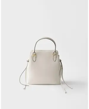 Prada Mini Leather Handbag - White